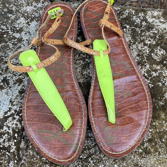Sam Edelman | Shoes | Sam Edelman Gigi Sandals Green And Brown | Poshmark